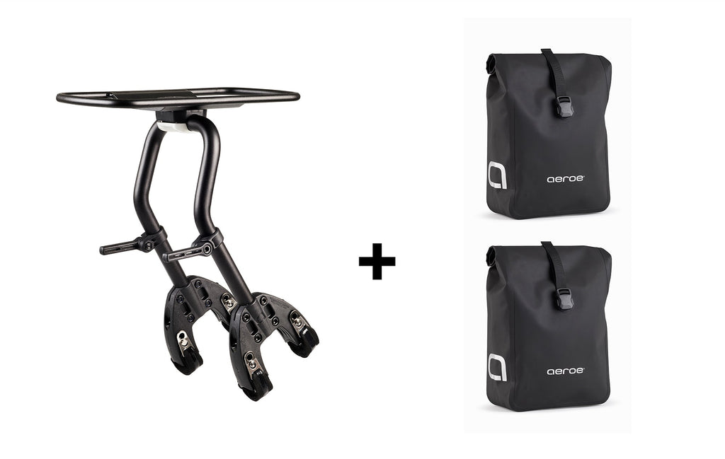 Spider Pannier Rack + Pannier Bag Essentials Bundle – Aeroe